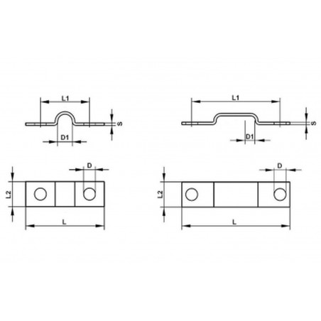 Collier Omega – fixation tuyaux & câbles haute résistance Diamètre 6 mm ...